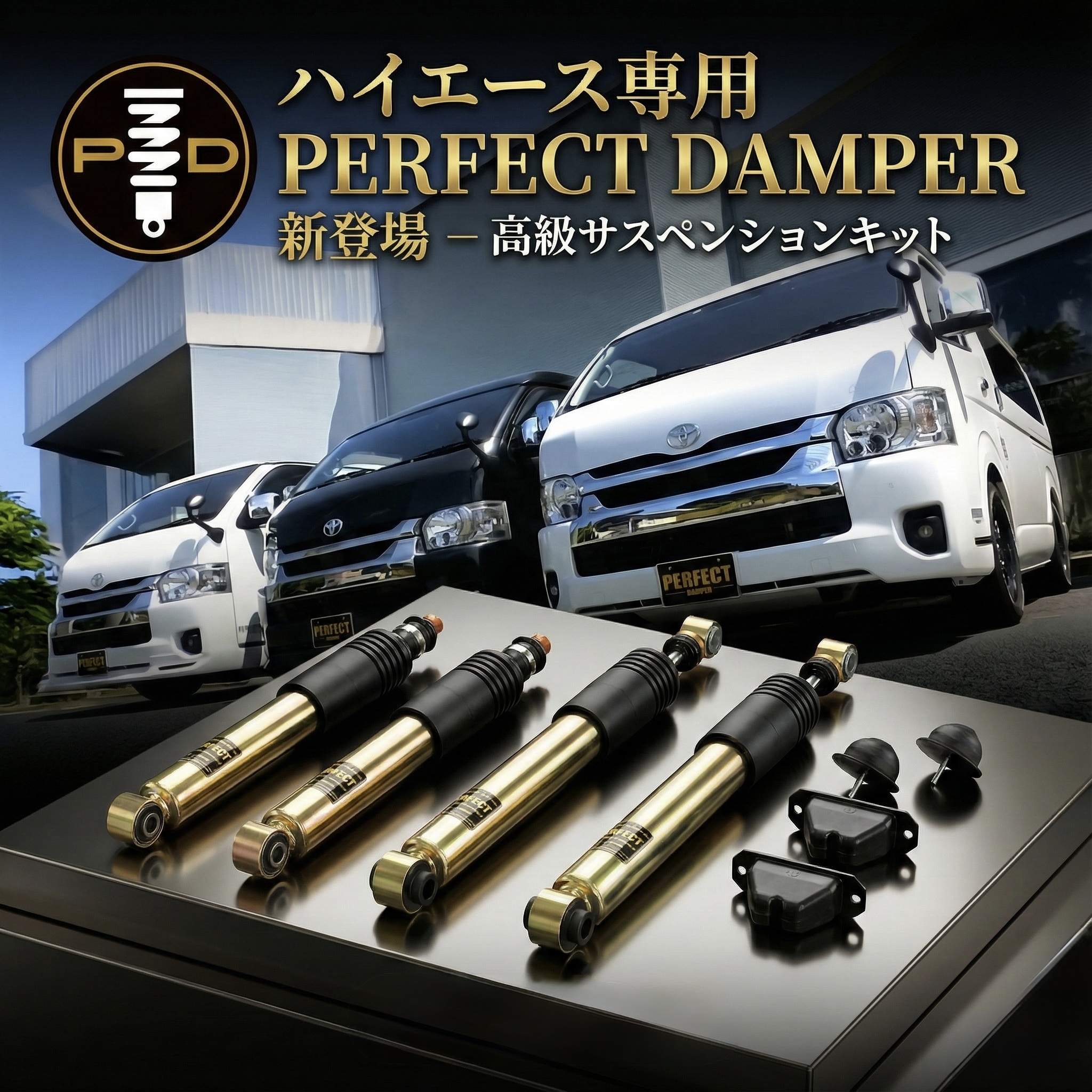 HIACE PERFECT DAMPER PREMIUM | パーフェクトダンパー アクシススタイリング